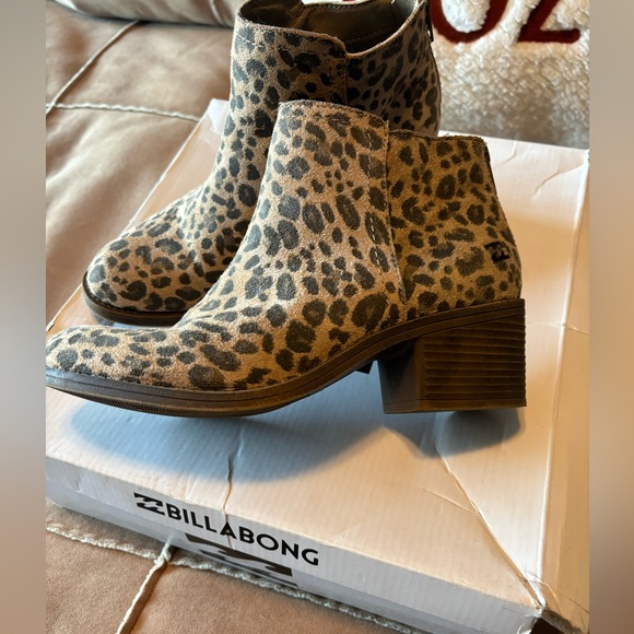 Billabong | Shoes | Nib Billabong Downtown Animal Print Bootie | Poshmark